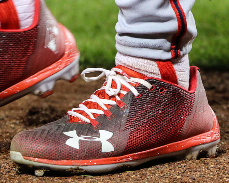 What Pros Wear: Bryce Harper’s Under Armour Harper 2 Low Cleats (2018 ...