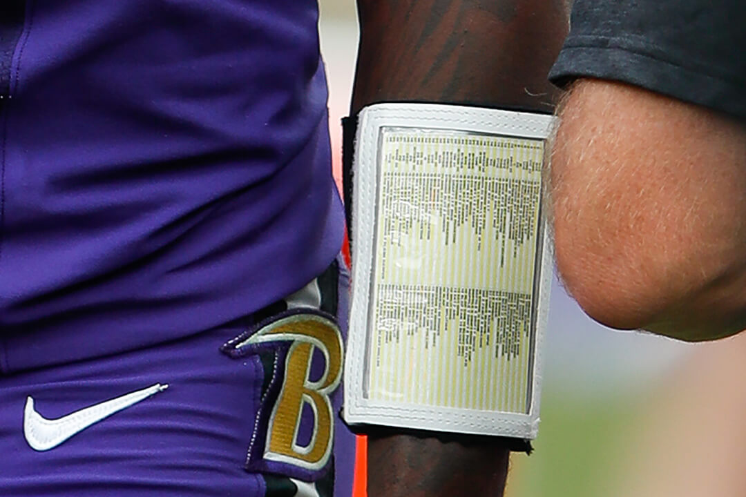What Pros Wear Lamar Jackson s Cutters Triple Playmaker Wrist Coach 