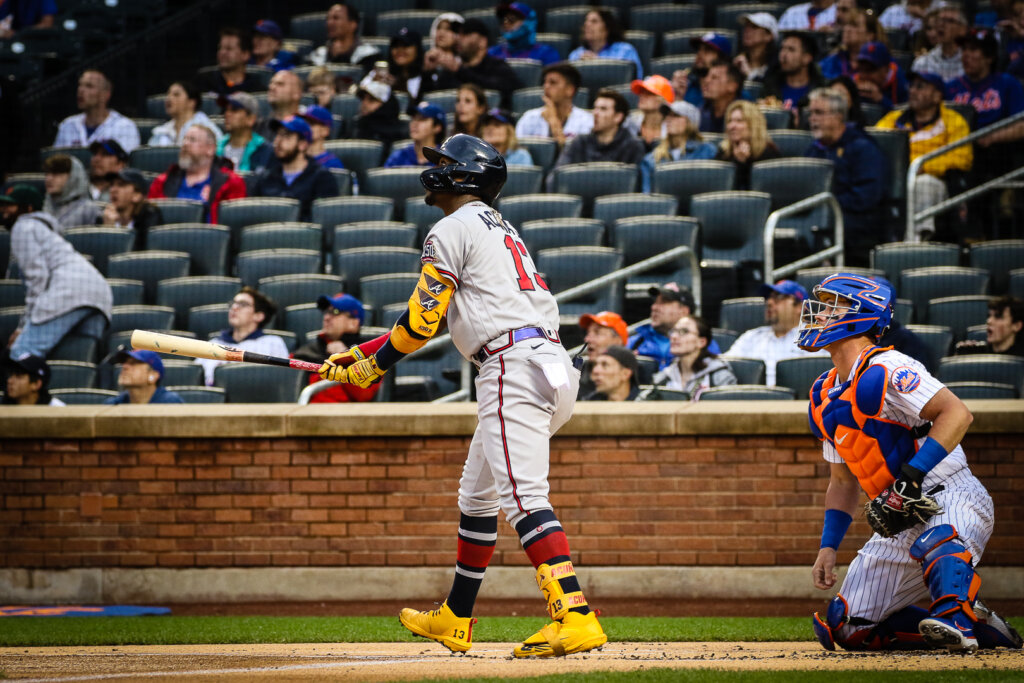 What Pros Wear: Ronald Acuña Jr.'s EvoShield PRO-SRZ Batter's Leg Guard ...
