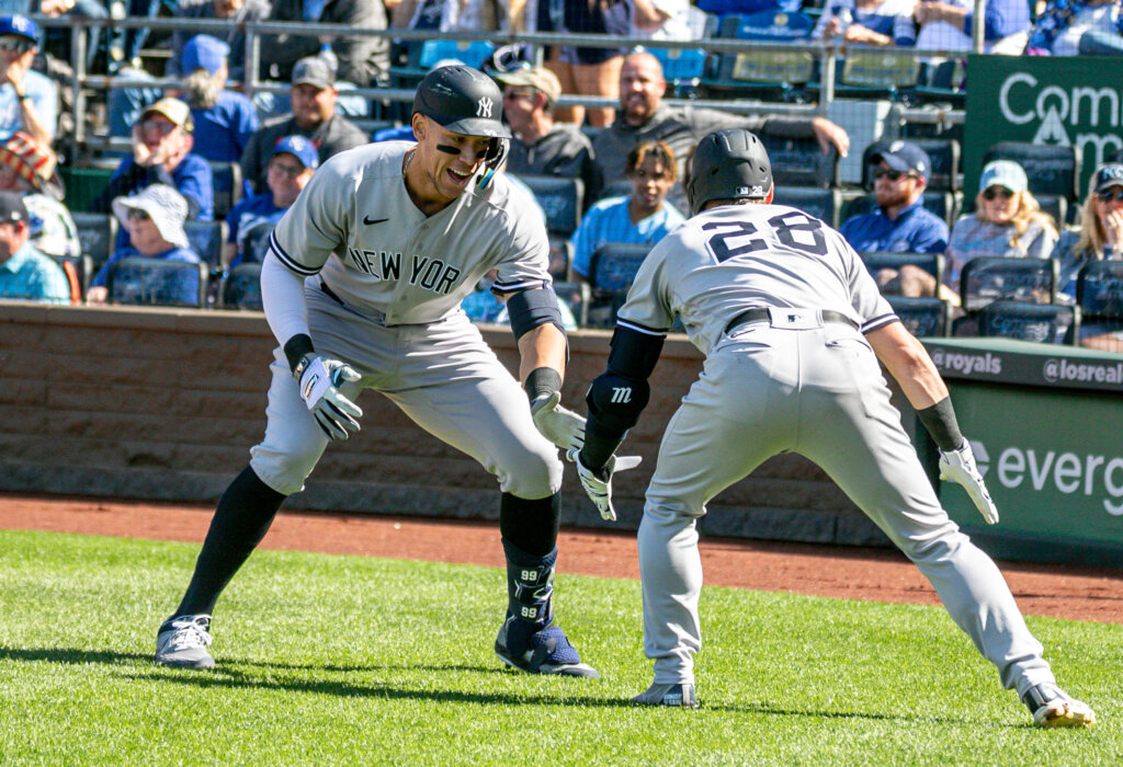 What Pros Wear: Aaron Judge’s Evoshield PRO-SRZ 2.0 Elbow and Leg Guard ...
