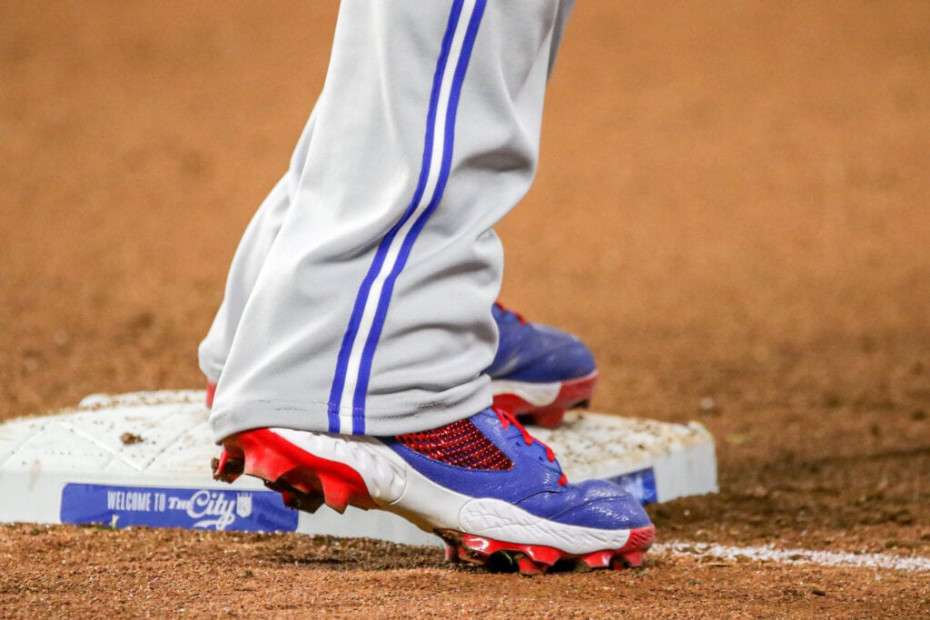 What Pros Wear: Vladimir Guerrero Jr.'s Jordan 5 Cleats - What Pros Wear