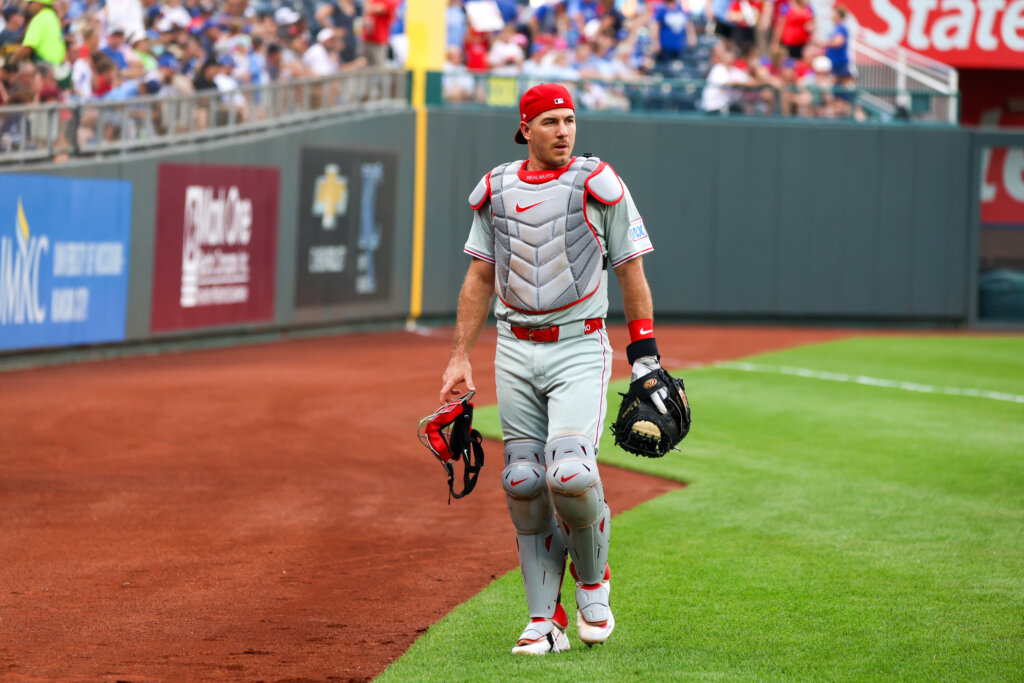 What Pros Wear: JT Realmuto's Nike Diamond Elite Catcher's Gear - What ...